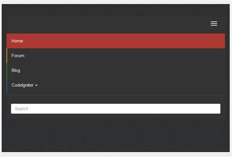 Css Remove Border Of Navbar Left And Right Bootstrap On Mobile Menu