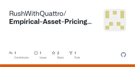 Github Rushwithquattro Empirical Asset Pricing Via Machine Learning