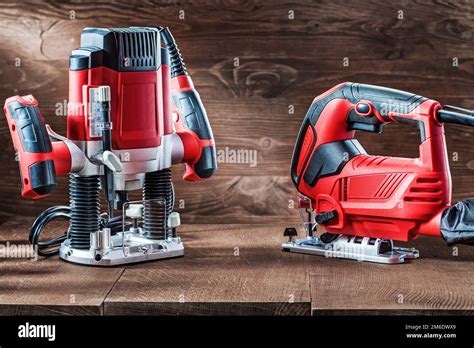 Electric Hand Tools Red Corded Jigsaw And Speed Variable Power Small