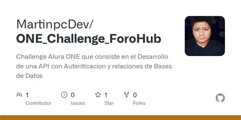 Github Martinpcdevonechallengeforohub Challenge Alura One Que Consiste En El Desarrollo De