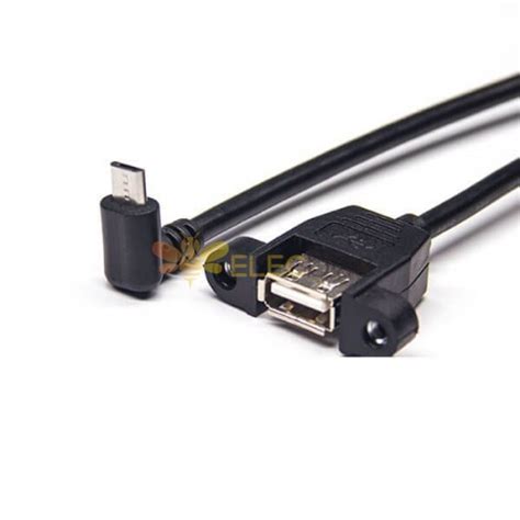 Pcs Mini Usb Straight Male To Usb Type A Straight Female With Screw Holes Otg Cable M