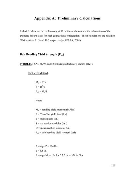 Appendix A Preliminary Calculations