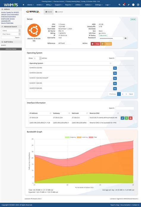 WHMCS Module Leaseweb VPS Automation