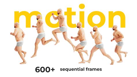 Artstation 600 Male Body In Motion Reference Photos Sequential