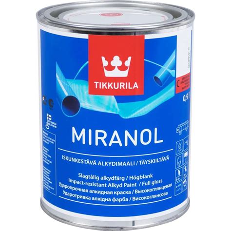 Краска Tikkurila Miranol C Бесцветная Финская 09л Только под