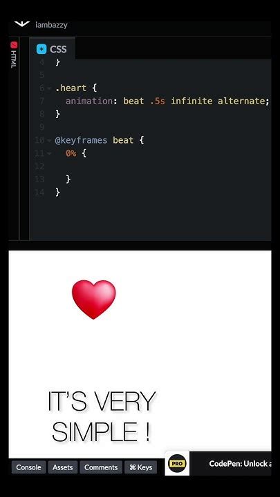 Heartbeat Effect Using Pure Css Shorts Css Coding Youtube