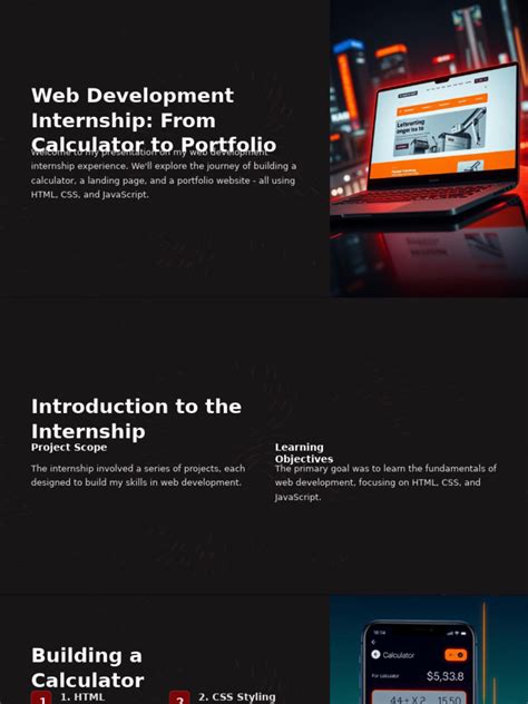 Internship Pptx Pdf Web Development World Wide Web