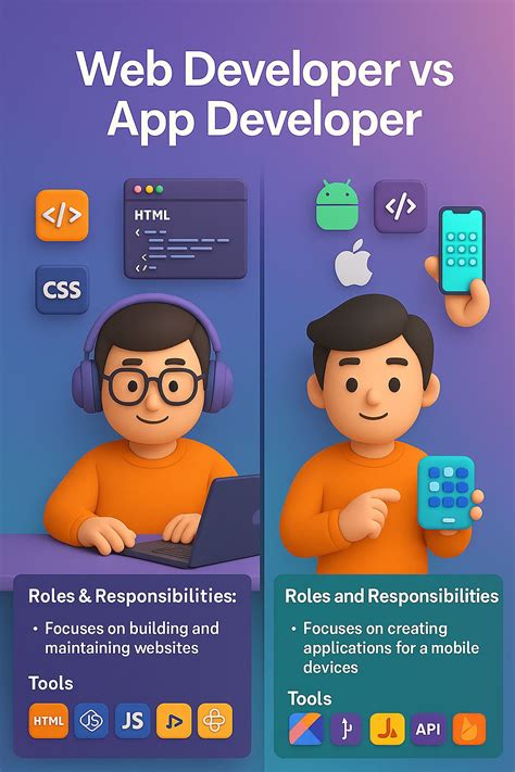 🚀 Web Developer Vs App Developer Who Does What Sakthi Renganathan K
