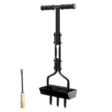 Manual Lawn Aerator Grass Aerating Tool With Cleaning Tool For