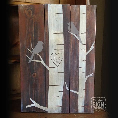 Initials On Tree Etsy