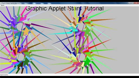 how to draw stars in applet using java eclipse youtube