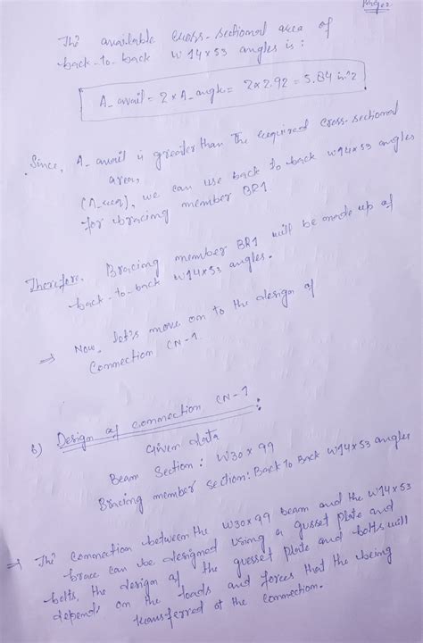 Solved 7 Assuming That The Lateral Resisting System Is Braced