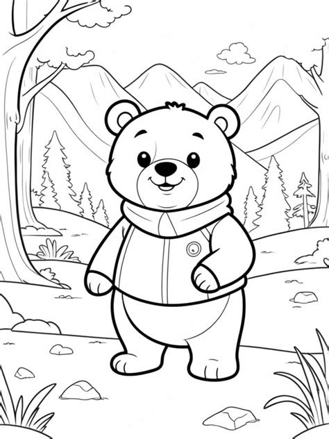 مجموعة من أكثر من 25 صفحة تلوين دببة قابلة للطباعة