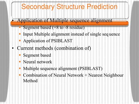 ppt protein secondary structure prediction powerpoint presentation