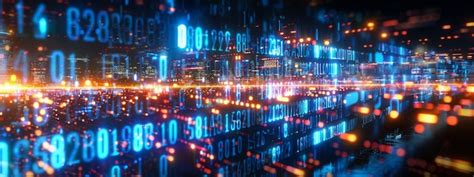 Premium Photo Blue Matrix Binary Code Forms The Acronym Dmca