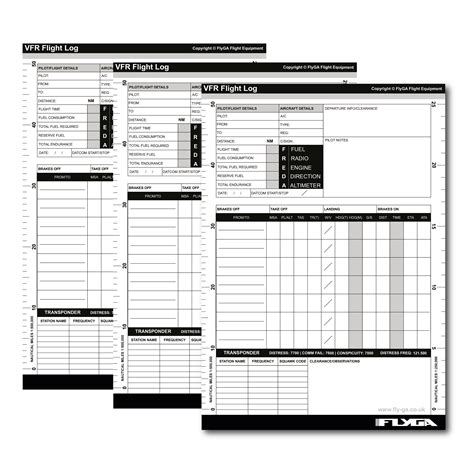 Flight Log Template