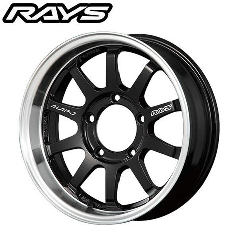 Rays レイズ A Lap エーラップ A Lap J Black Rim Diamond Cut Bd 16×5 5j 5h Pcd139 20 アルミホイール1本 Rays