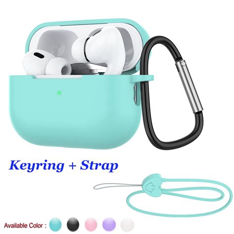 Njjex Silicone Case For Apple Airpods Pro 2 With Keychain Strap