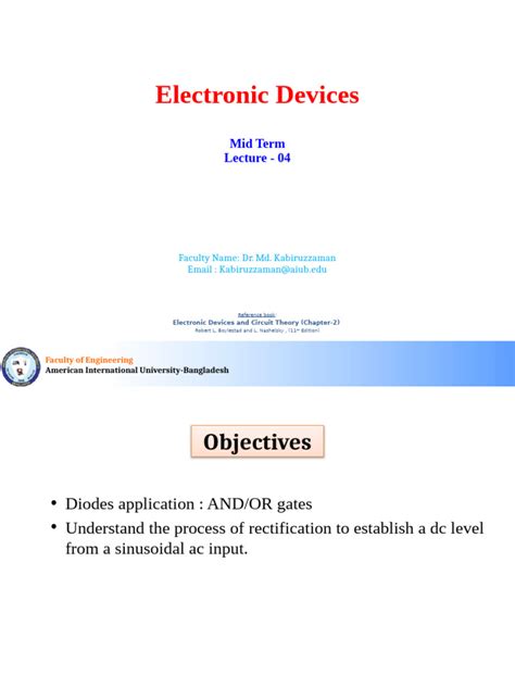 Edmid Lecture 4 New Pdf Rectifier Diode