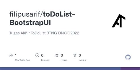 github filipusarif todolist bootstrapui tugas akhir todolist btng