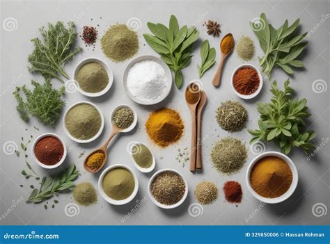 Adaptogen Herb And Spice Food Selection Stock Image 329849965