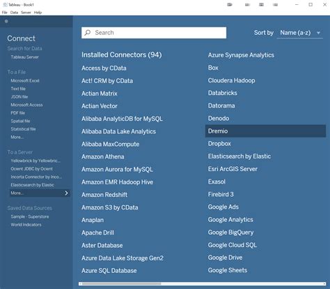 Connect Natively To Dremio In Tableau Online To Query Your Data Lakes