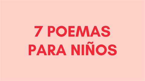 Poemas Cortos Para Ninos