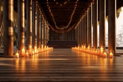 Premium Ai Image The Dynamic Hallway Background