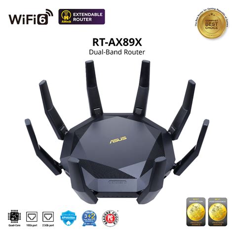 Asus Rt Ax X Ax Dual Band Stream Wifi Extendable Gaming Router Dual G Ports