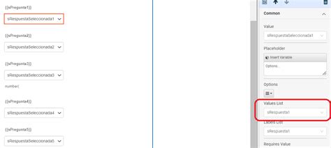 Problem Assigning A Number List Variable To Value Field Of Dropdown Component Scripts