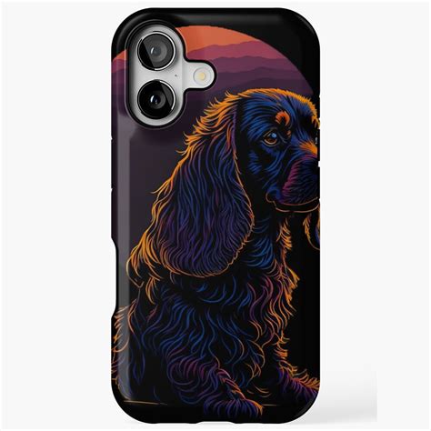 Cocker Spaniel Twilight Silhouette Artwork Case Iphone 17 Through 11