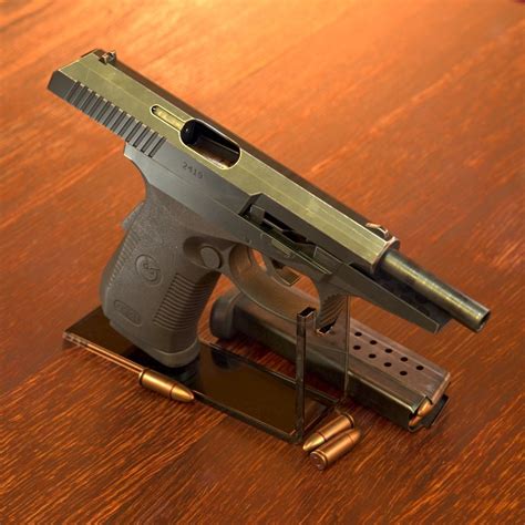 3d Model Sr 1 Vector Gyurza Pistol Game Ready Pbr Low Poly Vr Ar