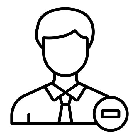 Delete User Icon Style 21270056 Vector Art At Vecteezy