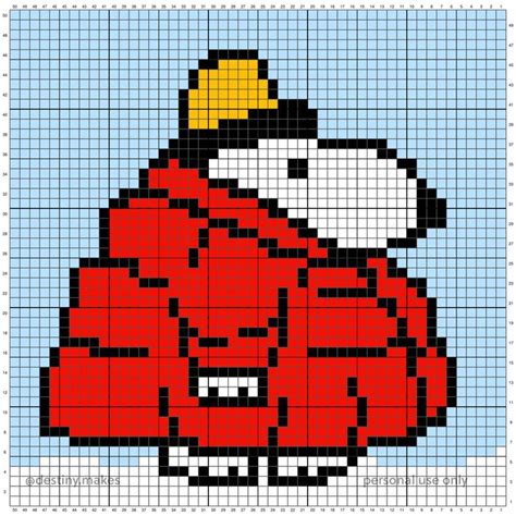 Puffer Snoopy — Destiny Makes Tapestry Crochet Patterns Graph Crochet Crochet Patterns