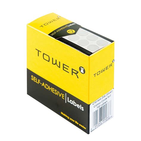 Tower C10 Colour Code Rolls Silver — Statesman Stationery