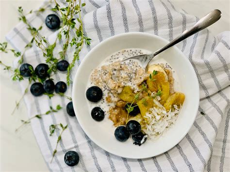 შვრიის ფაფა კარამელიზირებული ბანანით Food4 Ge