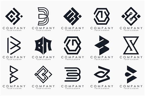 창조적 인 편지 B 로고 디자인 템플릿 세트 고급 스러움 우아한 간단한 사업을위한 아이콘 3에 대한 스톡 벡터 아트 및 기타 이미지 Istock