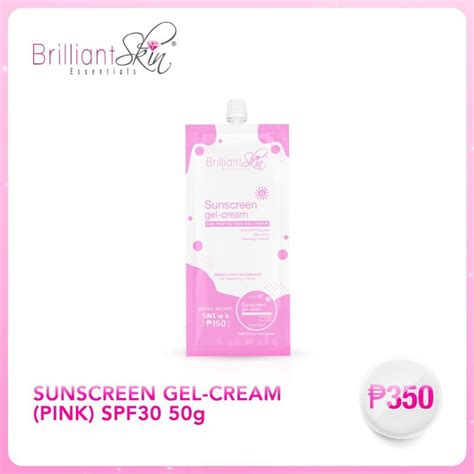Pink Sunscreen Gel Cream Spf30 Refill Pack 50gram Shopee Malaysia