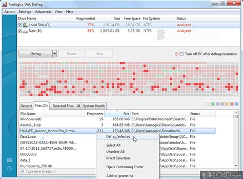 auslogics disk defrag portable download