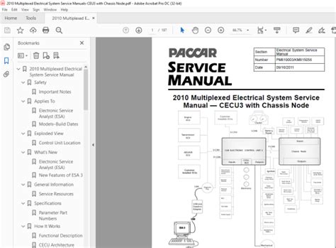 2010 Paccar Multiplexed Cecu3 With Chassis Node Electrical Service