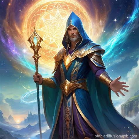 Fantasy Wizard Human Figure Stable Diffusion Online