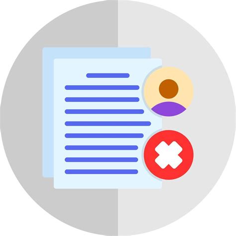 Rejected Vector Icon Design 21170857 Vector Art At Vecteezy