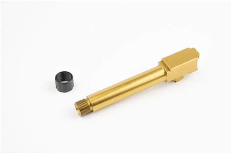 Glock 17 Threaded Barrels With Protector Gold For G17 Arax Systems