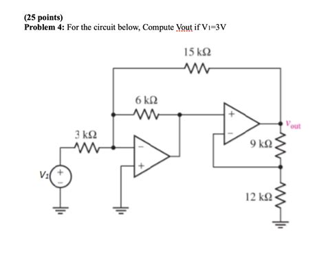 solved 25 points problem 4 for the circuit below compute