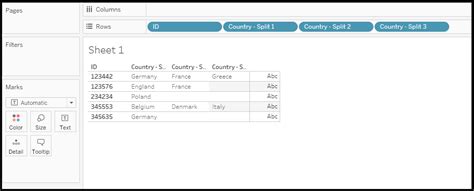 Tableau Api How To Split Data Into Rows Stack Overflow