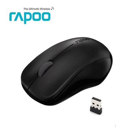 Rapoo 1620 Wireless Mouse Black Pc Hub India