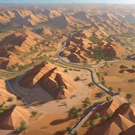 premium photo vector art of a drone mapping terrain using wireless