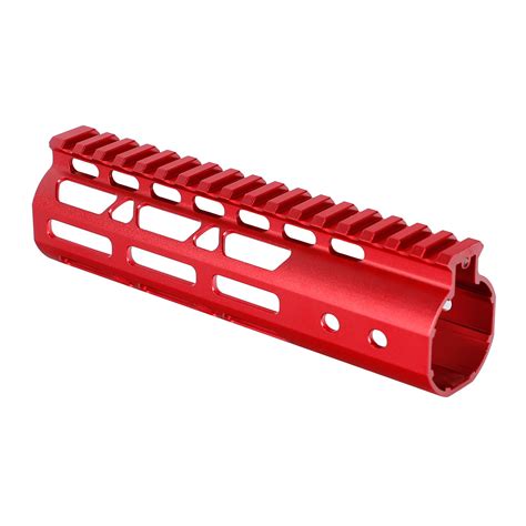 Ohhunt Ar15 Red Handguard M Lok With Steel Barrel Nut