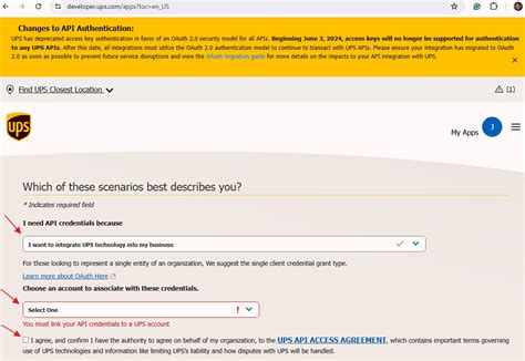 How To Get Ups Api Key And Api Secret Shipi Help Center