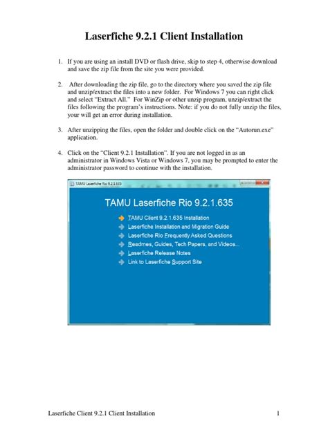 Laserfiche 9 2 1 Installation Download Free Pdf Zip File Format Computer File